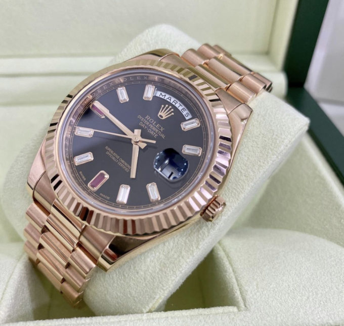 ROLEX DAY-DATE II 218235 DIAMOND & RUBY DIAL 2020 – billionairemart
