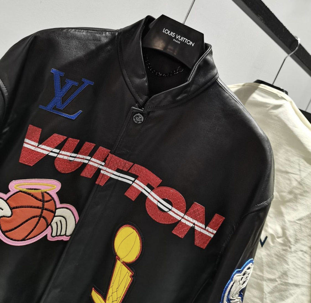 LV X NBA Logos Leather Hero Jacket – billionairemart