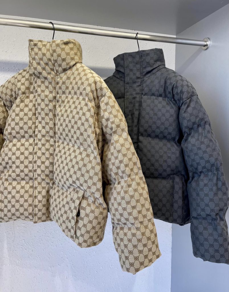 Gucci x Balenciaga The Hacker Project Hacker BB Puffer Jacket ...